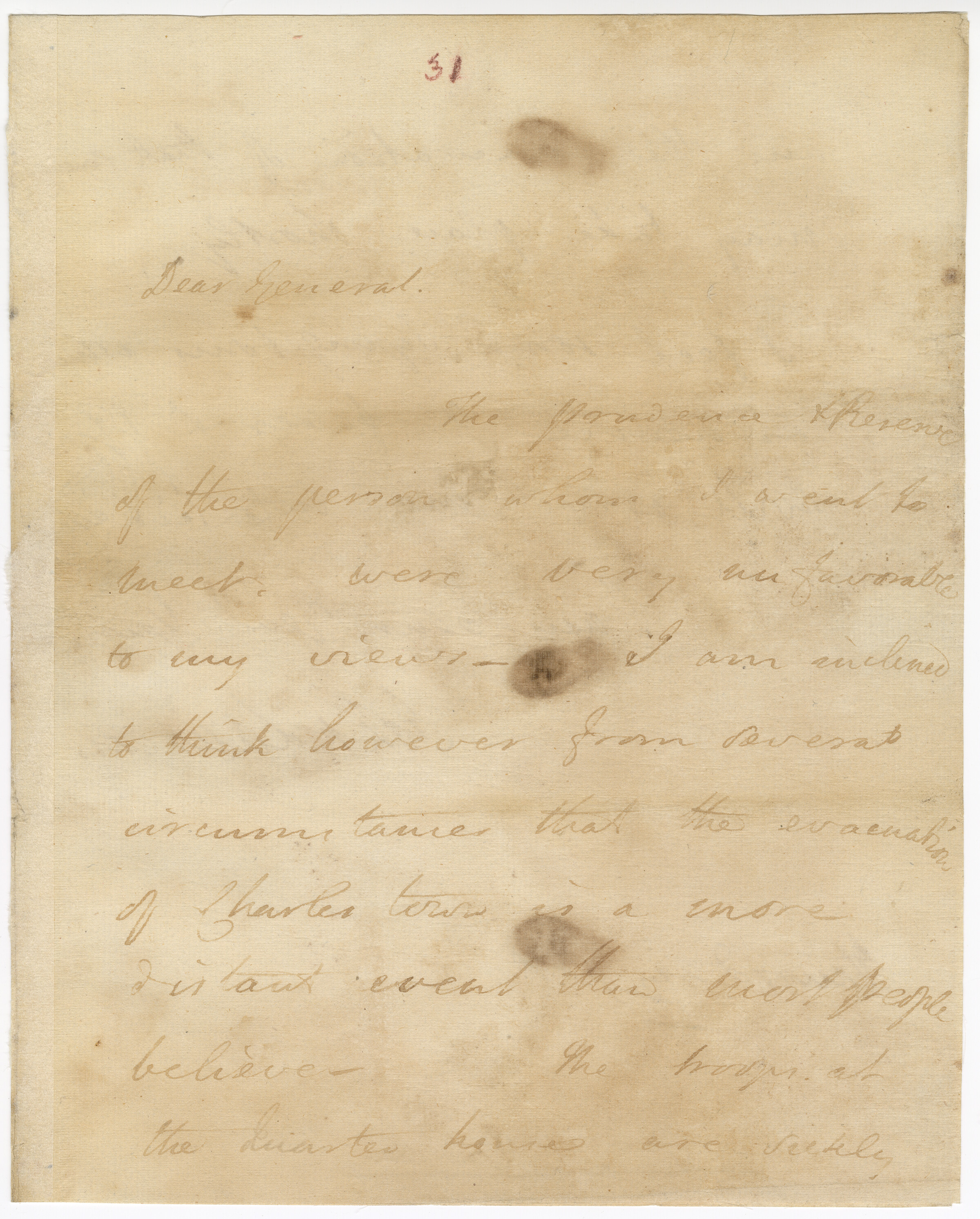 Letter from John Laurens to Mordecai Gist – Maryland Center for History ...